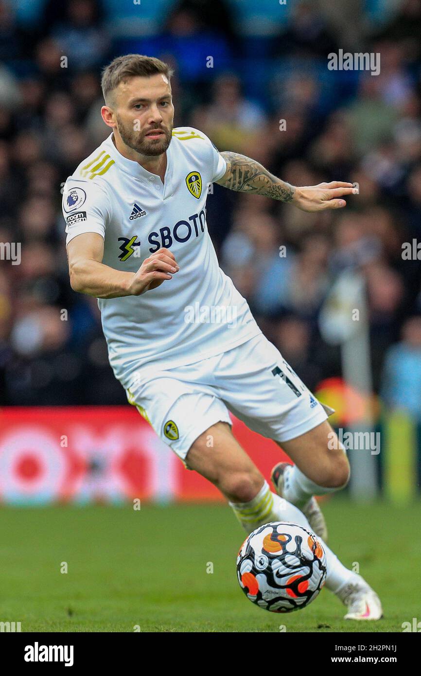Stuart Dallas #15 of Leeds United on the ball during the game Stock ...