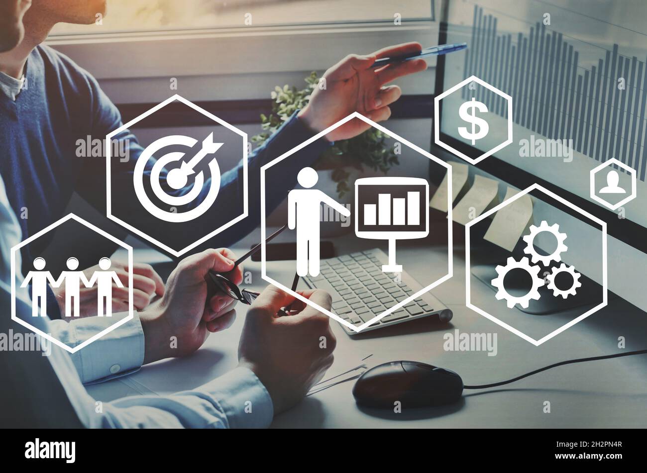 skill management and business education concept, mentoring, mba ...