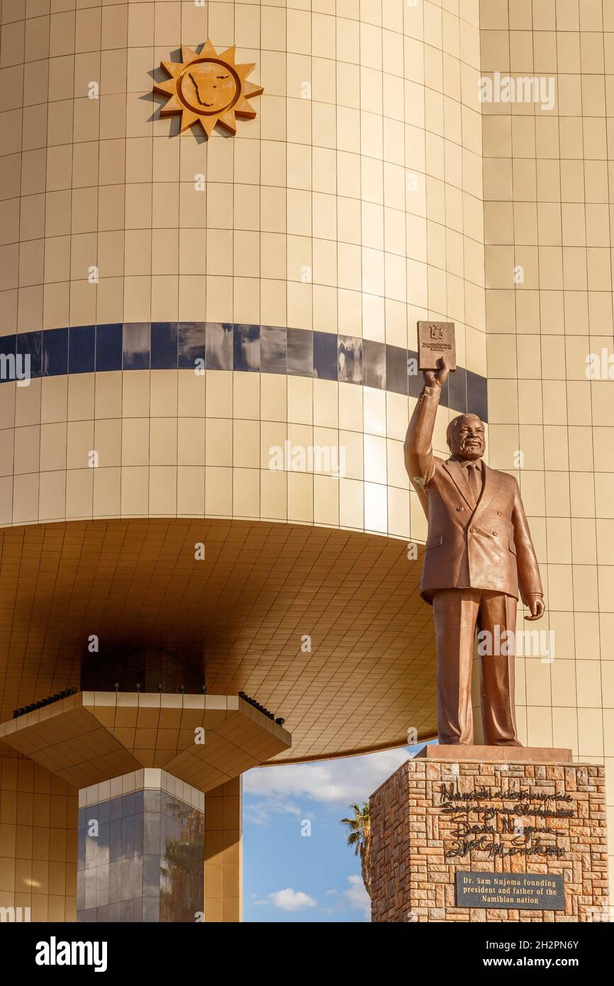 First Namibian President monument and National museum in the center of ...