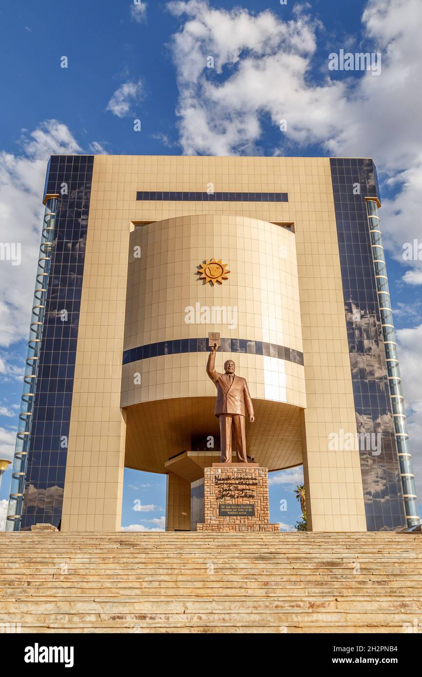 First Namibian President monument and National museum in the center of ...