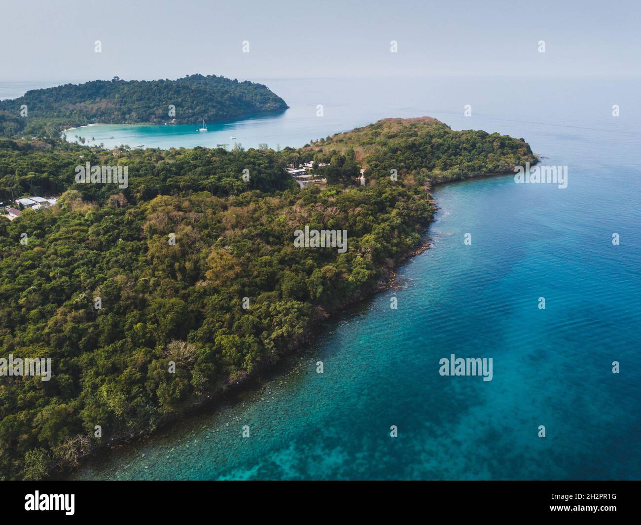 Koh Kood island aerial beach landscape, Ko Kut, beautiful Thailand ...