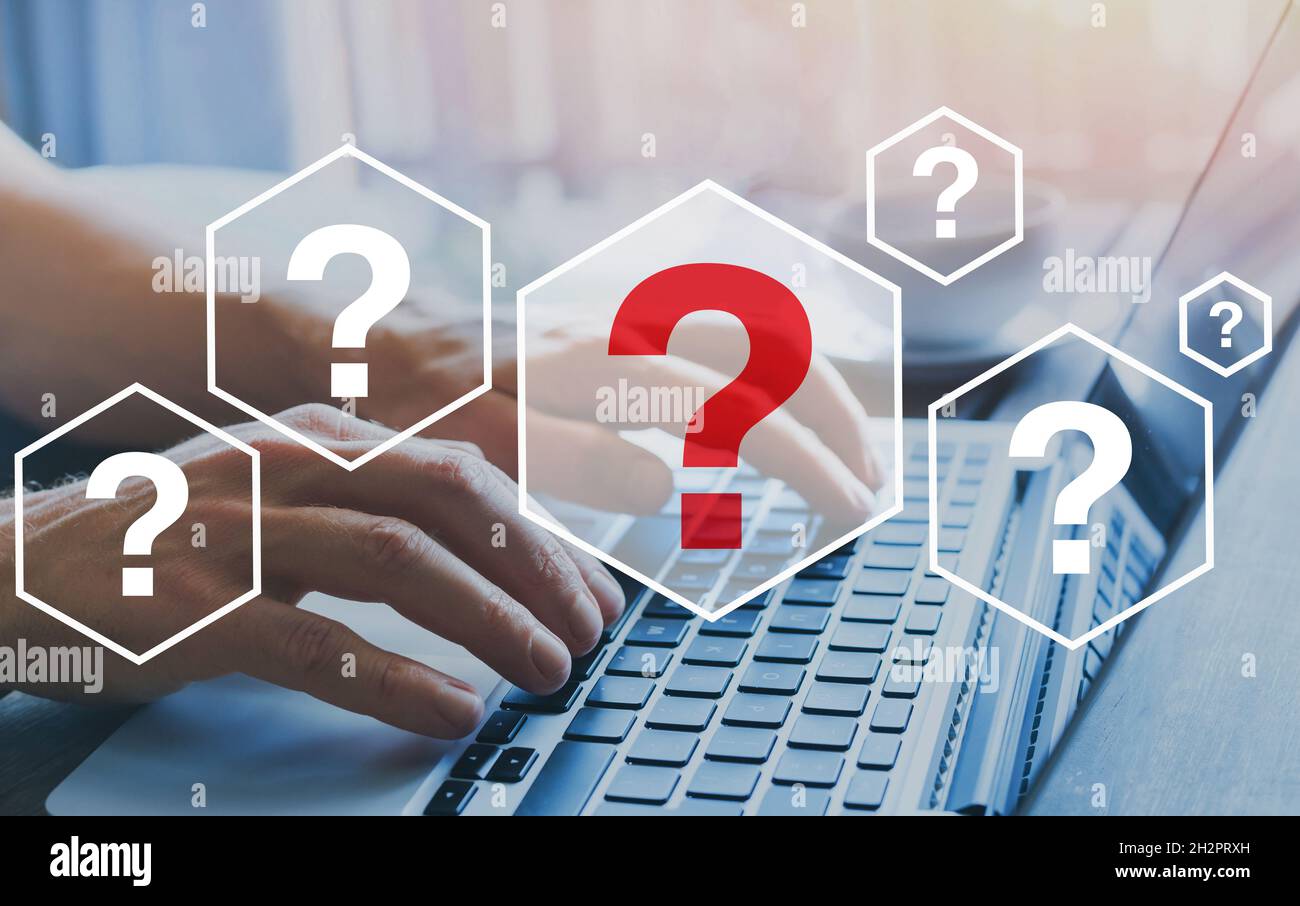 Quiestions online, interrogation marks what where when how and why, FAQ ...