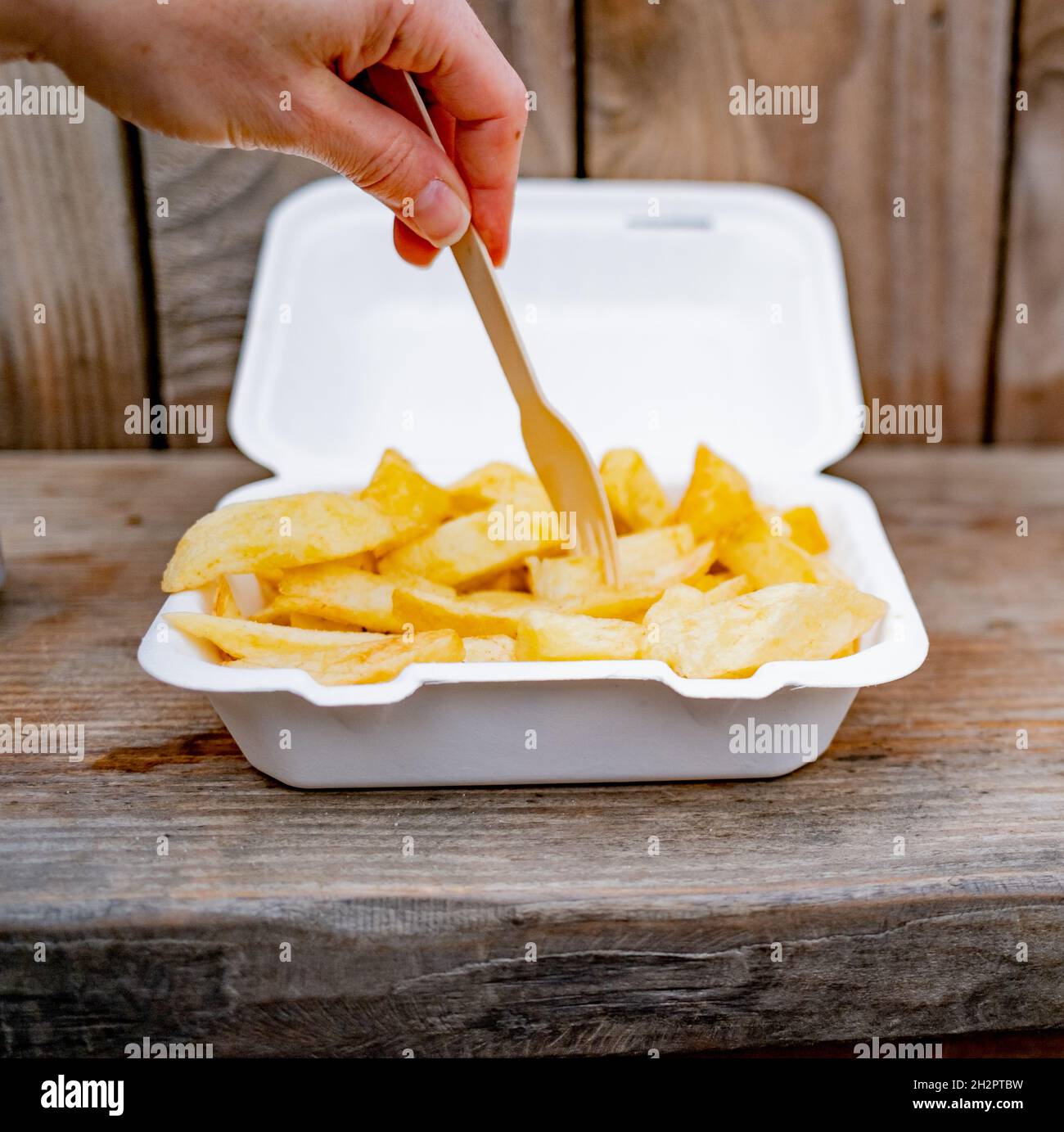 Chip shop chips hi-res stock photography and images - Alamy