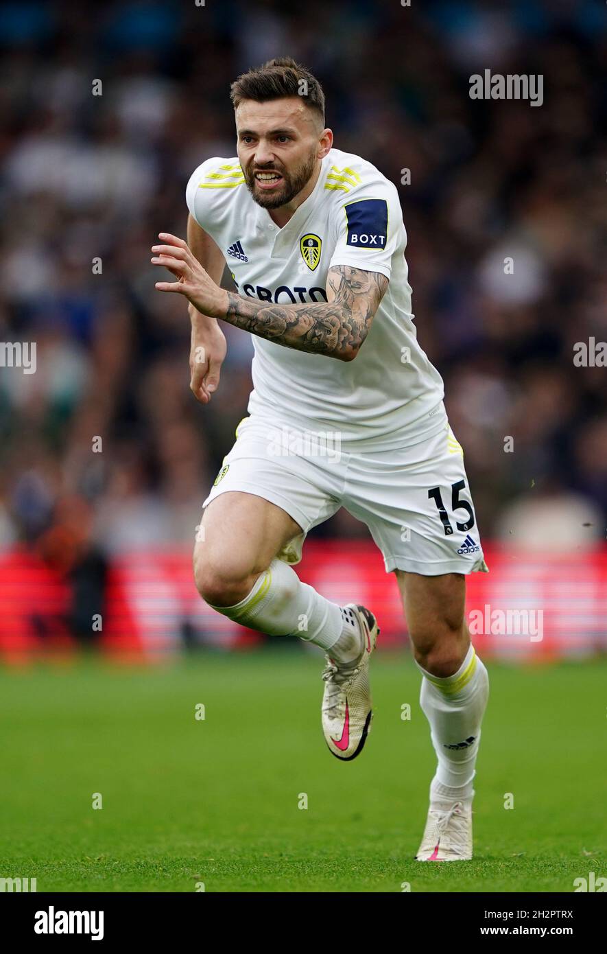 Leeds United's Stuart Dallas during the Premier League match at Elland ...