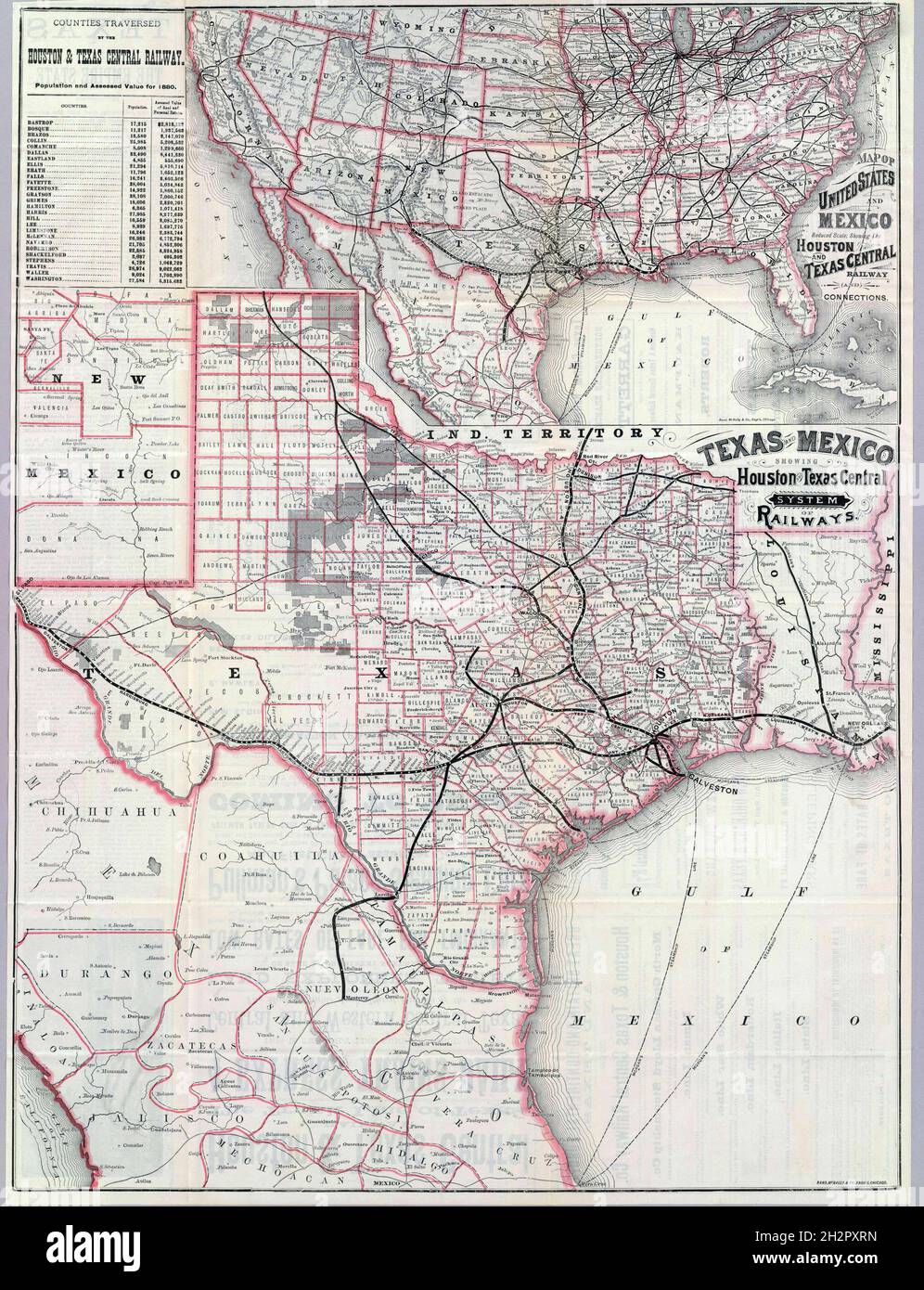 Houston texas vintage map hi-res stock photography and images - Alamy