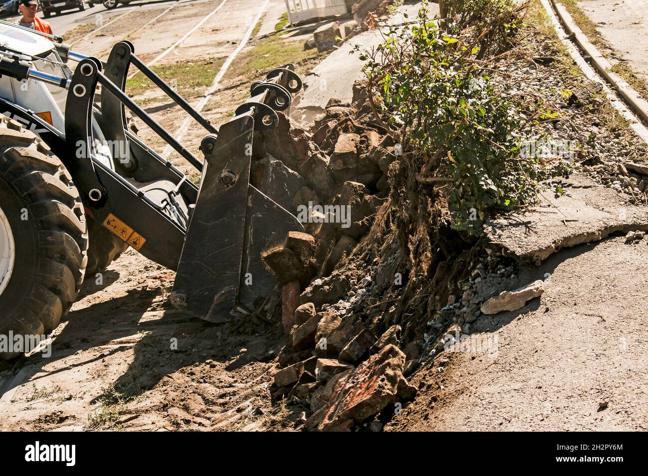 Excavator digger works remove dirt hi-res stock photography and images ...