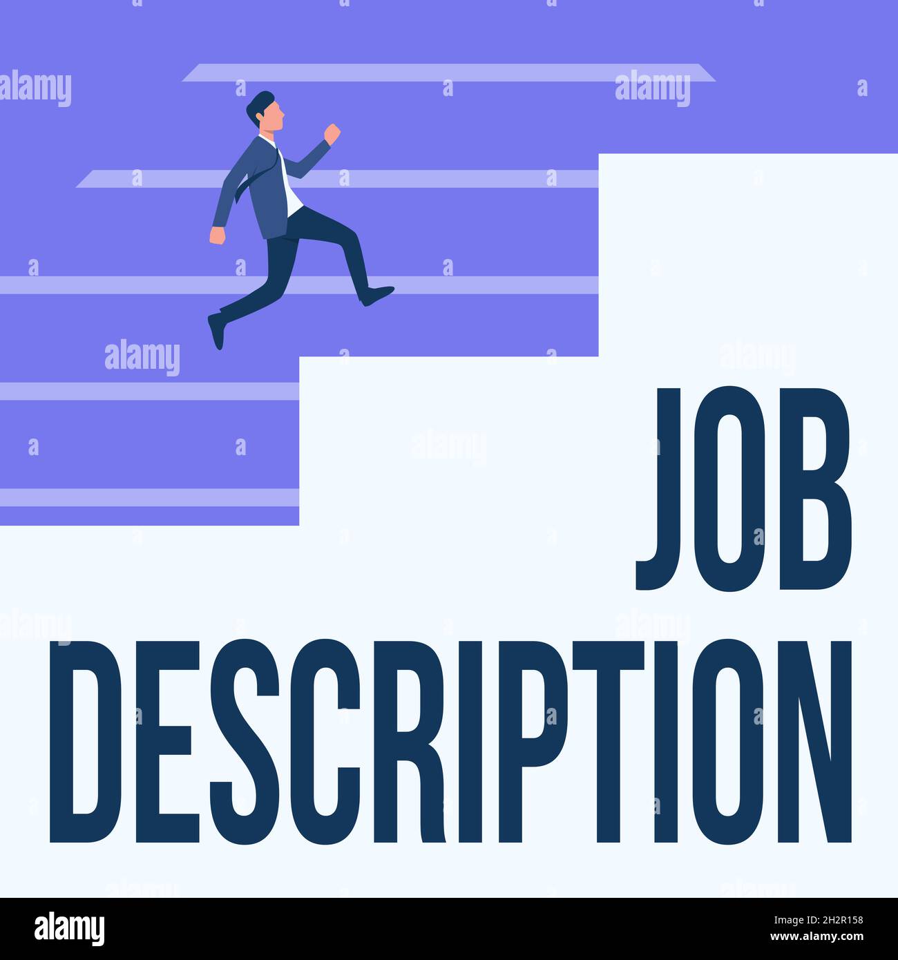 Hand writing sign Job Description. Concept meaning a formal account of ...