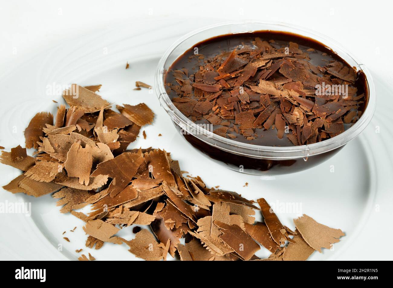 Yummy chocolate pudding is very sweet, Turkish pudding supangle ...