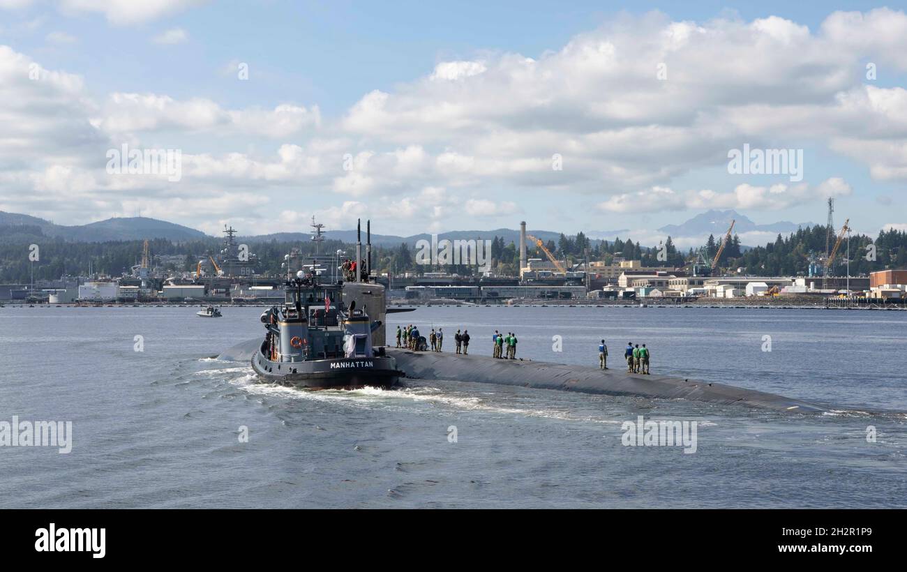Bremerton, United States. 23 September, 2021. The U.S. Navy nuclear ...