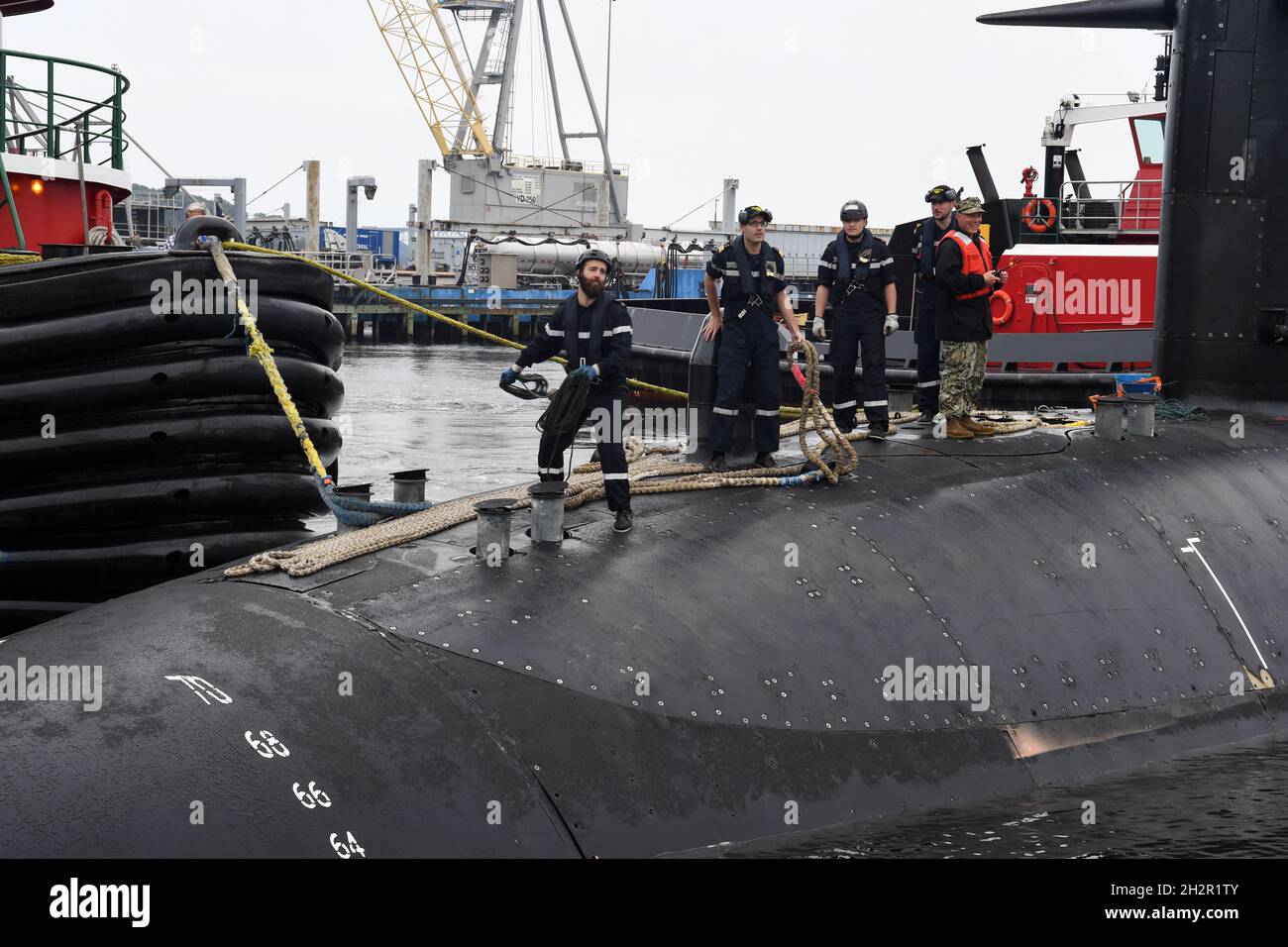 Groton, United States. 01 September, 2021. French Navy sailors with the ...
