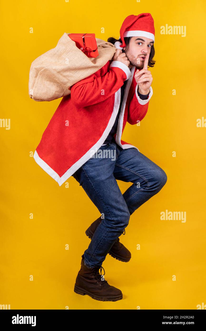 Handsome man dressed santa claus hi-res stock photography and images ...