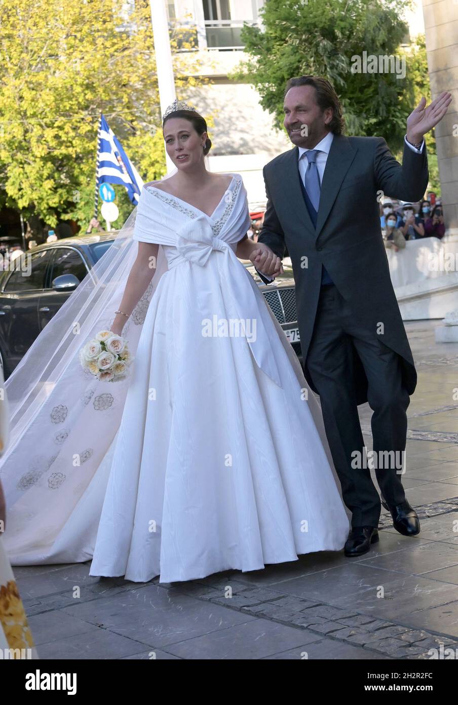 Athens, Greece. 23rd Oct., 2021. Wedding ceremony of Philippos ...