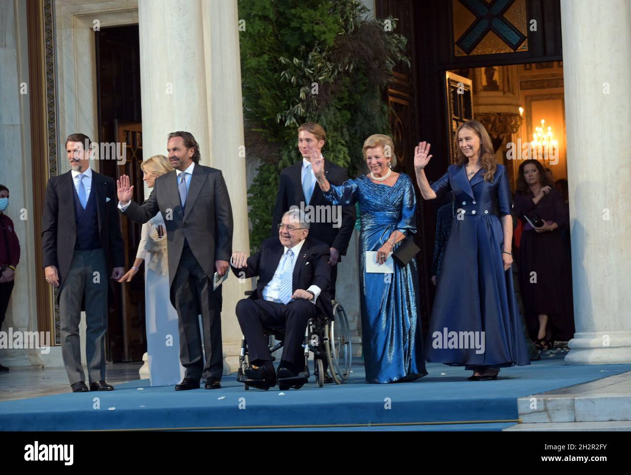 Athens, Greece. 23rd Oct., 2021. Wedding ceremony of Philippos ...