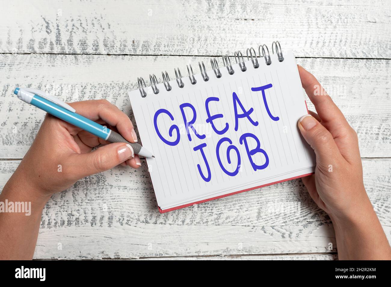 Sign displaying Great Job. Concept meaning sed for telling someone that ...