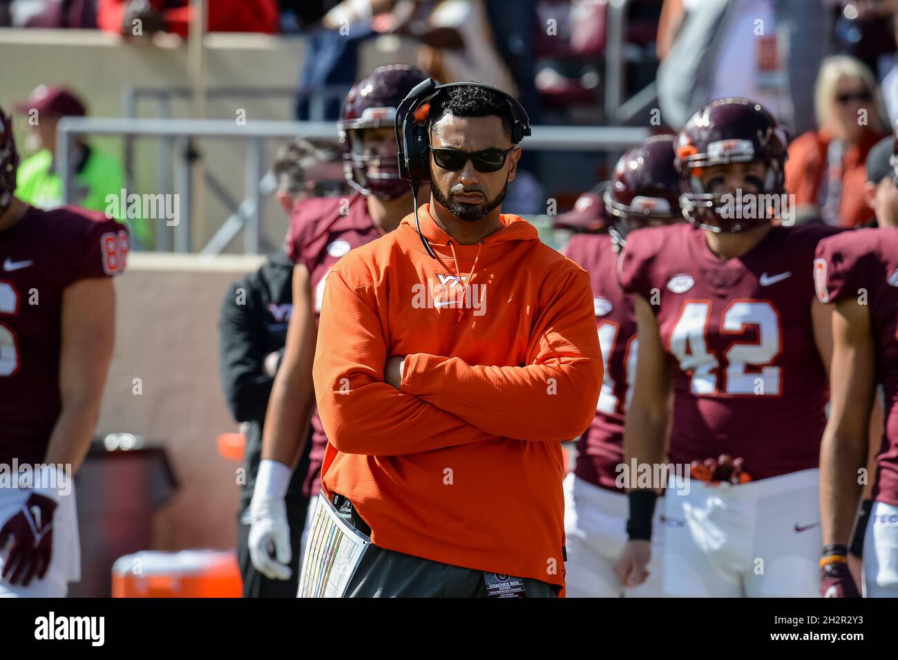 Blacksburg, Virginia, USA. 23rd Oct, 2021. Virginia Tech Hokies ...