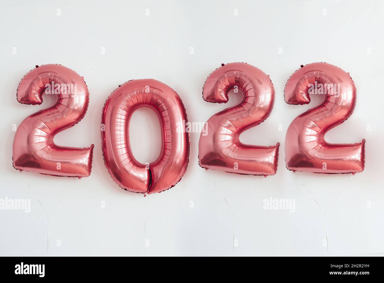 New Year 2022 Inflatable Figures Numbers balloons. Celebration, holiday ...