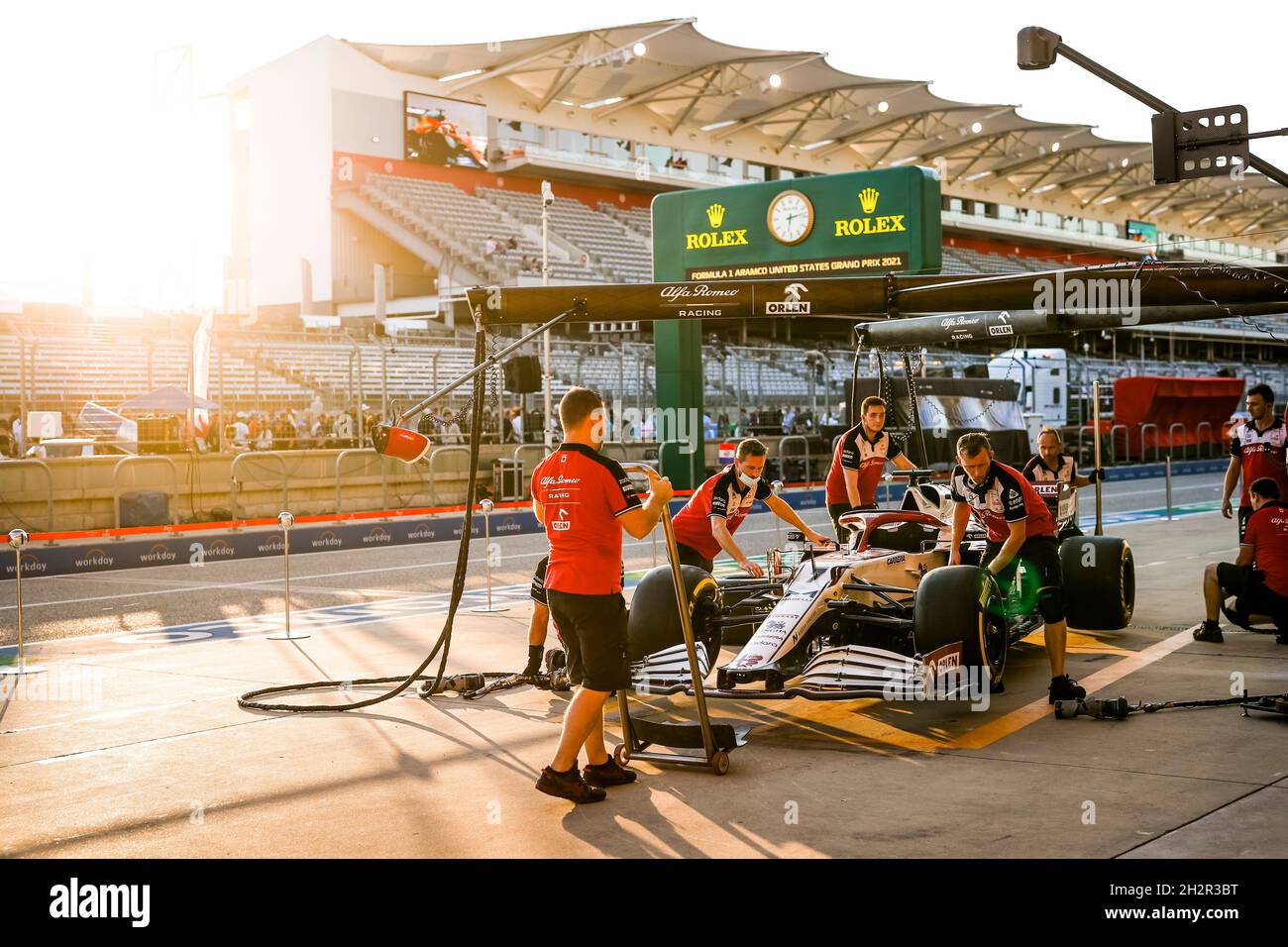 Austin, USA. 21st Oct, 2021. Alfa Romeo Racing C41, F1 Grand Prix of ...