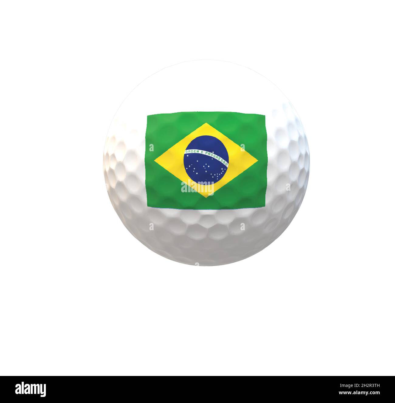 Golf Ball with Brazil Flag Stock Vector Image & Art - Alamy