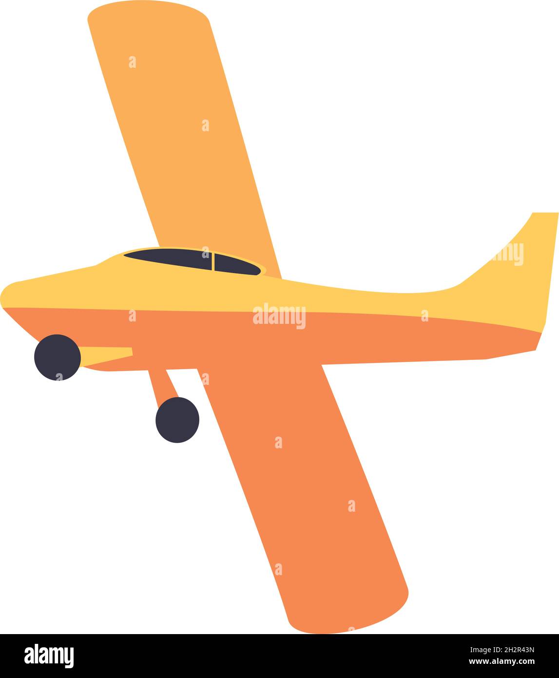 yellow plane transport Stock Vector Image & Art - Alamy