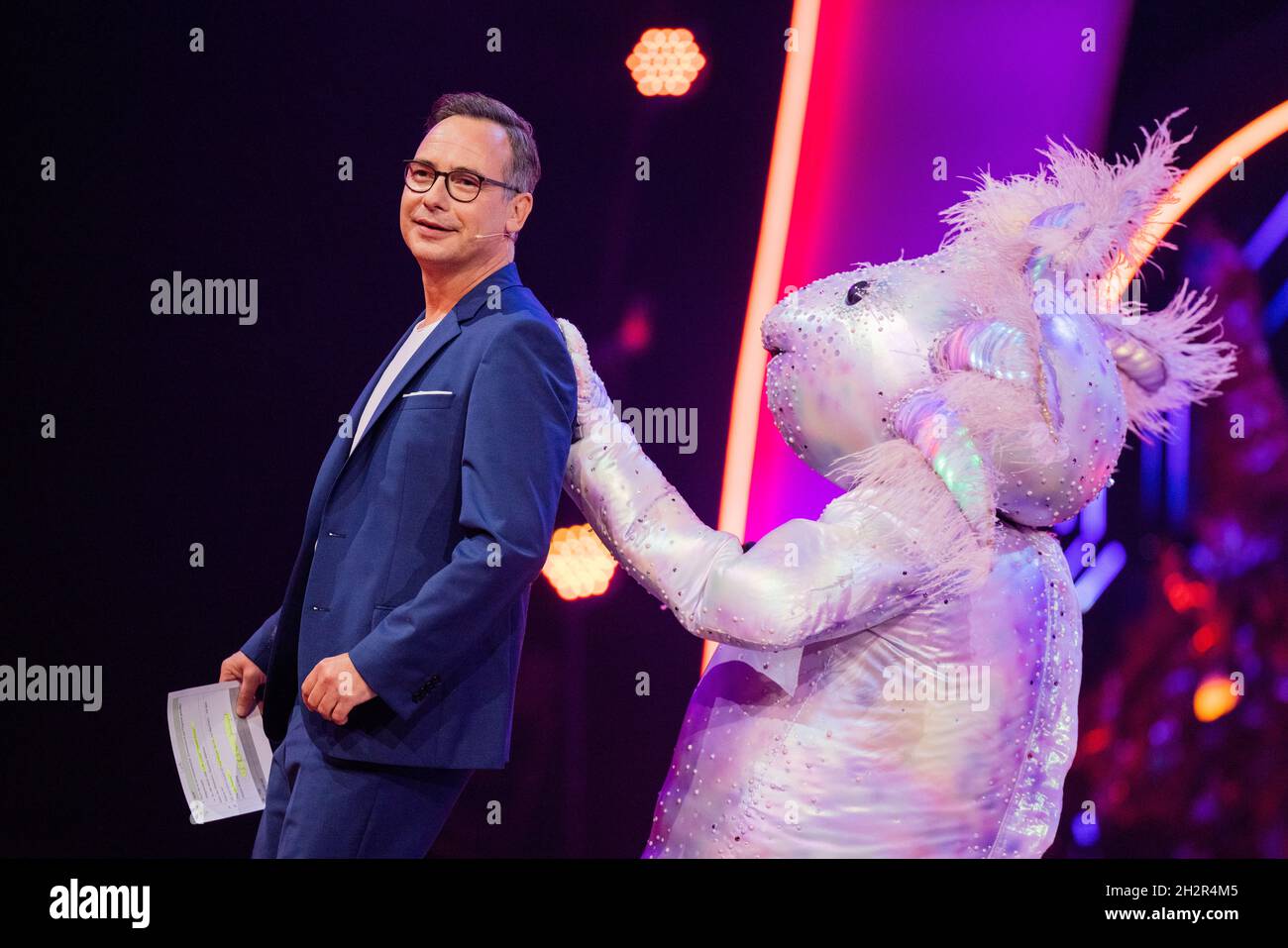 Cologne, Germany. 23rd Oct, 2021. The character "The Axolotl" is on ...