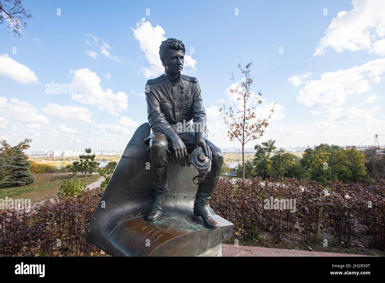 Kyiv, Ukraine - October 6, 2021: Military Pilots' (Leonid Bykov ...