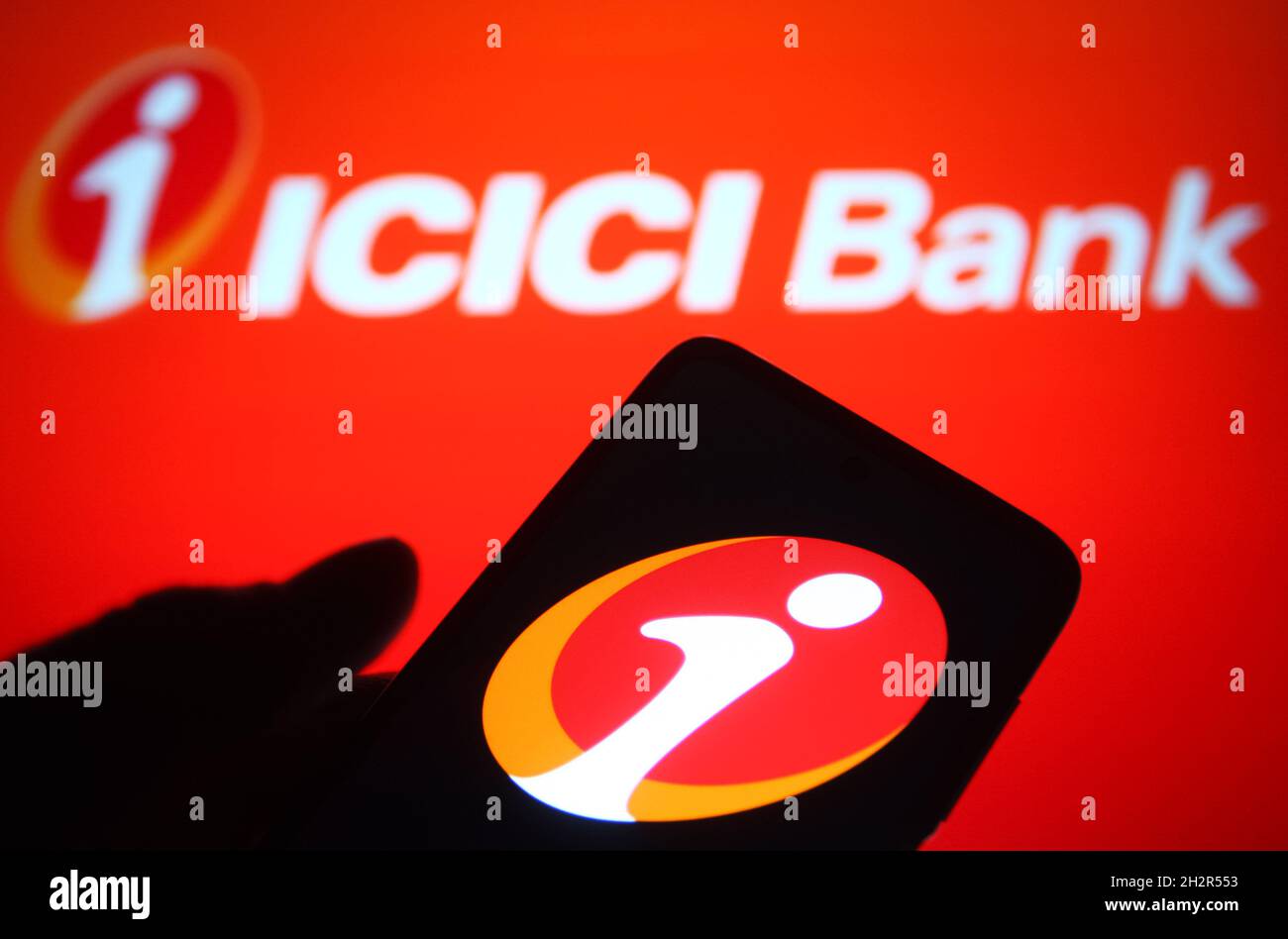 Icici bank logo hi-res stock photography and images - Alamy