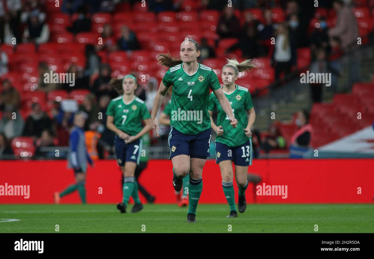 London, England, Oct 23rd 2021: Sarah McFadden (4 Northern Ireland ...