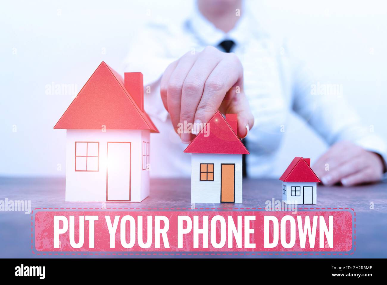 Text sign showing Put Your Phone Down. Business showcase end telephone ...
