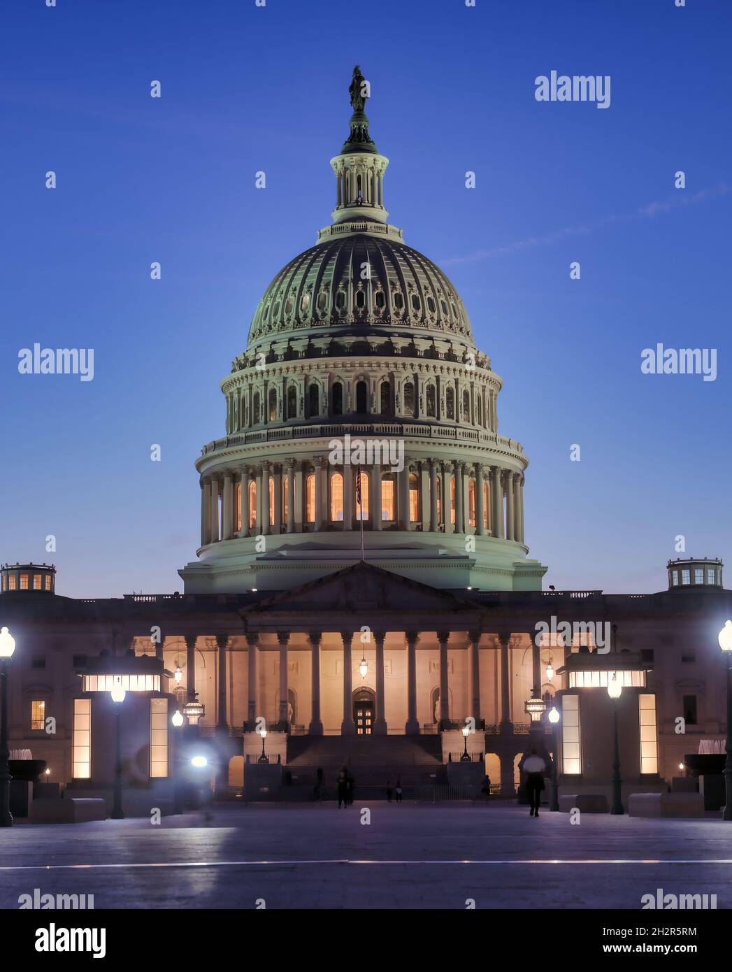 The United States Capitol, the meeting place of the United States ...