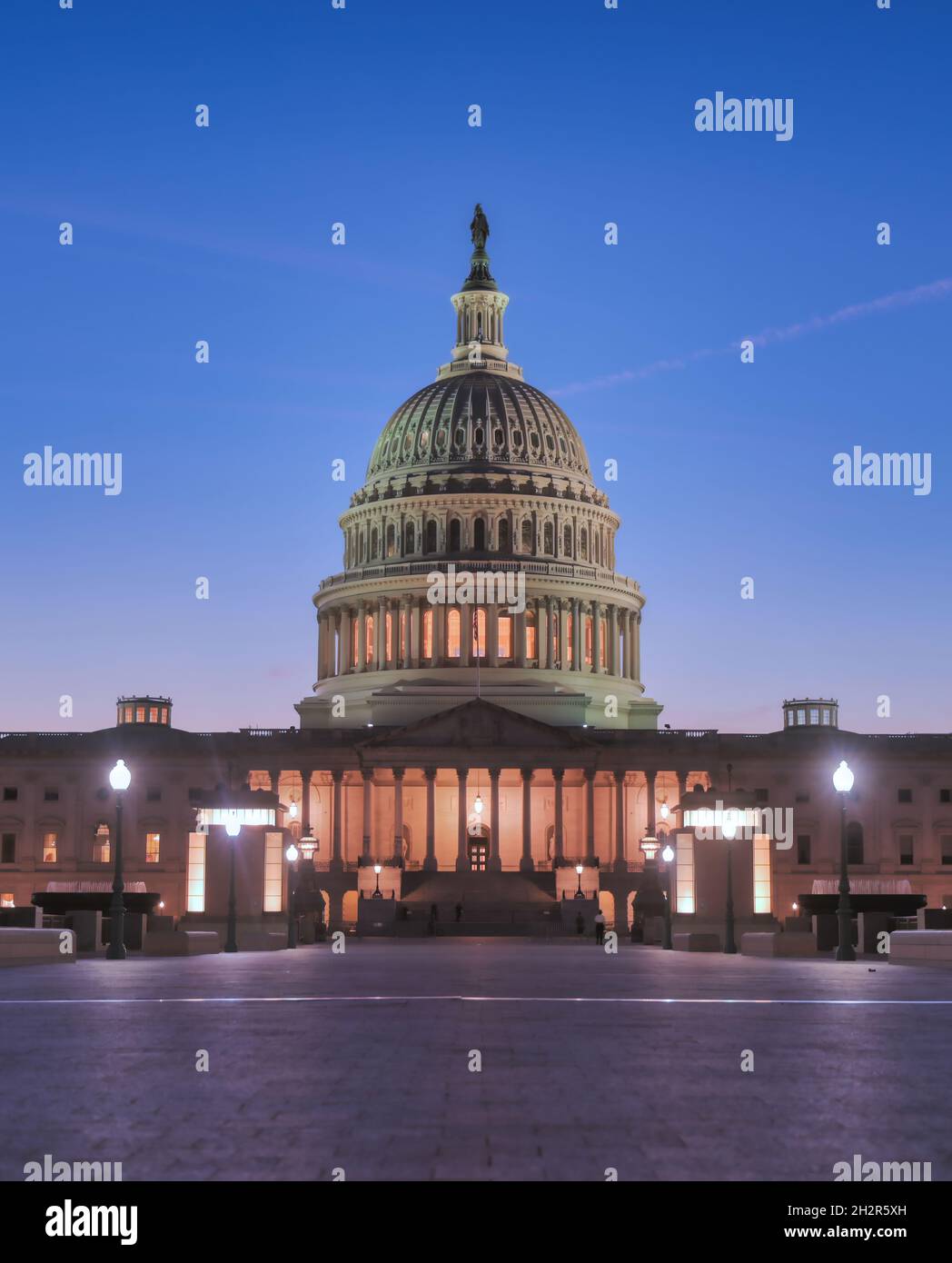The United States Capitol, the meeting place of the United States ...