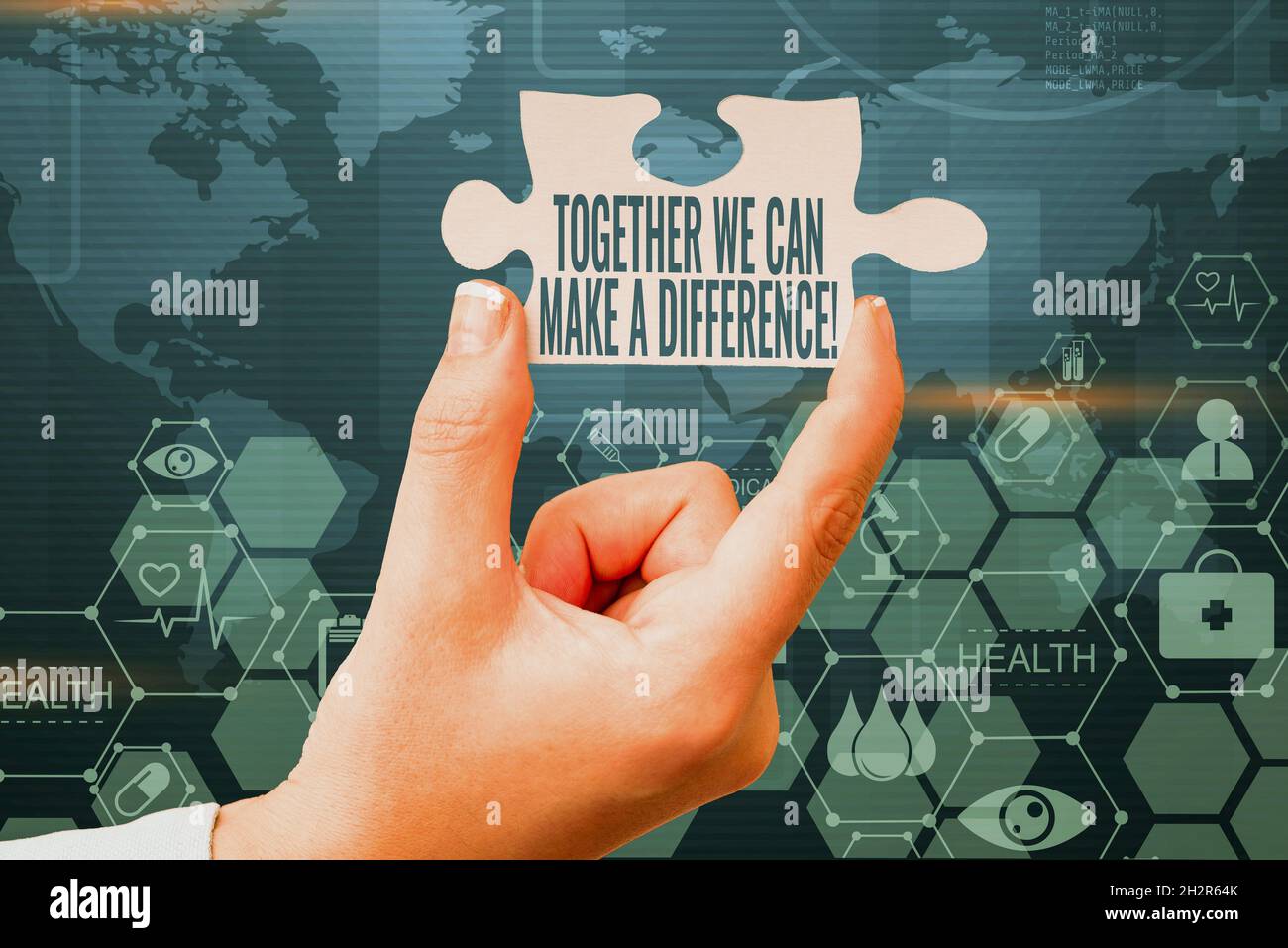 Inspiration showing sign Together We Can Make A Difference. Business ...