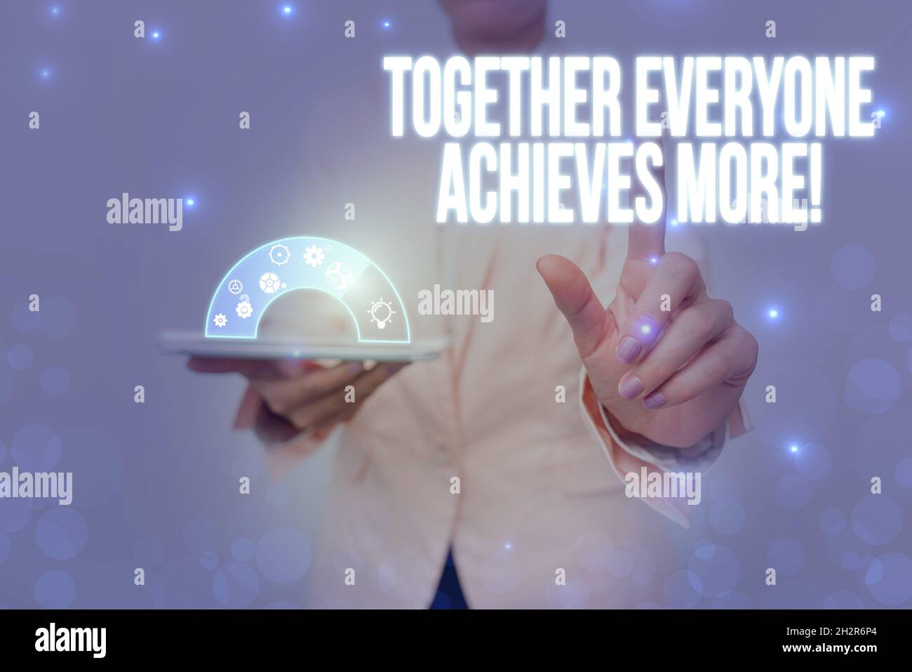 Conceptual display Together Everyone Achieves More. Business idea ...