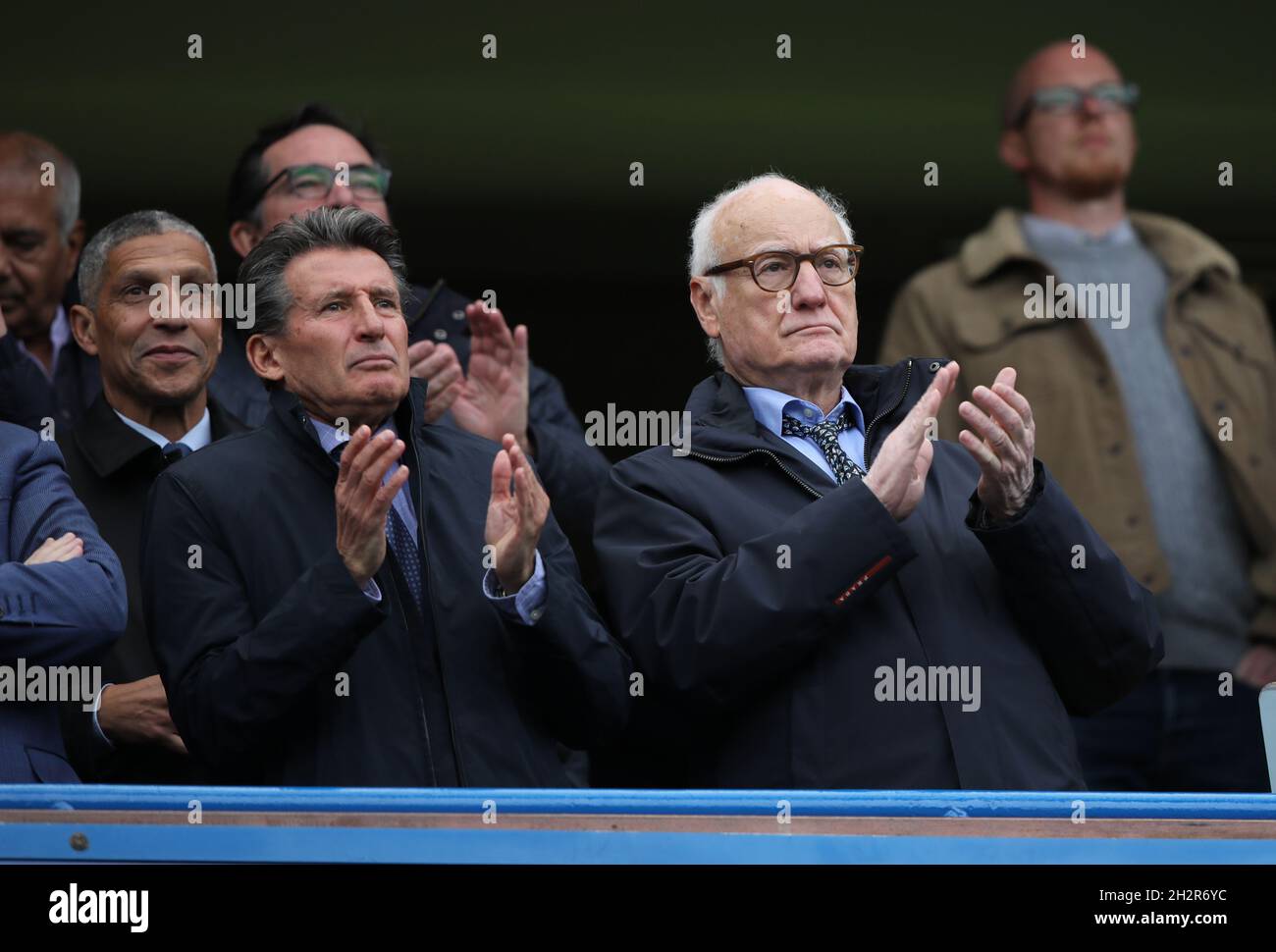London, UK. 23rd Oct, 2021. Lord Sebastian Coe (left), and Bruce Buck ...