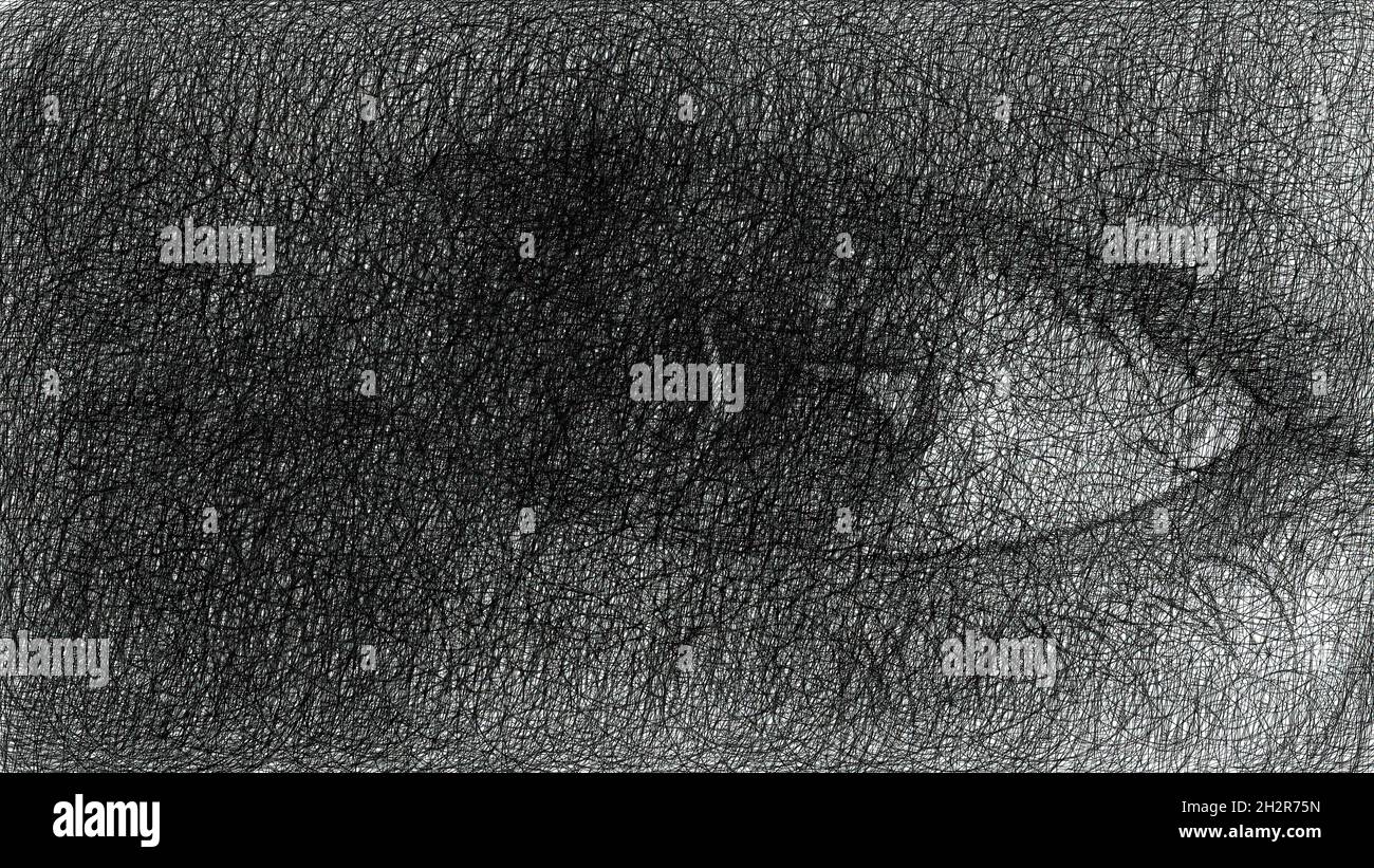 Human eye hand draw digital art illustration Stock Photo - Alamy