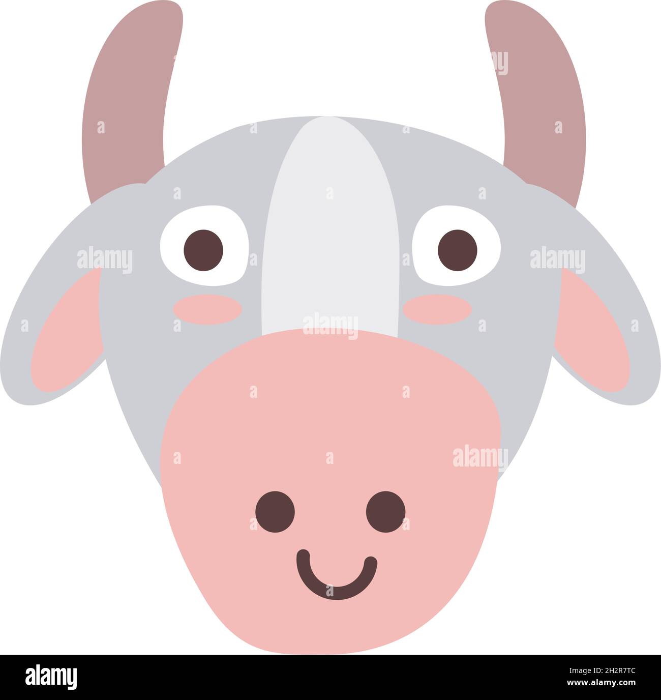 Small cow icon cartoon Cut Out Stock Images & Pictures - Alamy