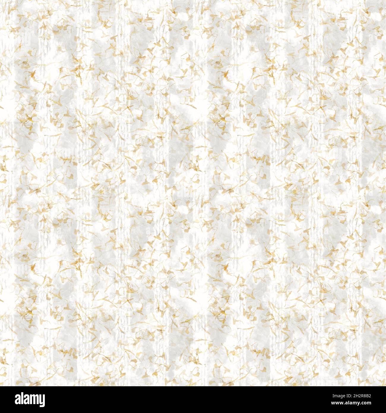 Handmade white gold metallic rice sprinkles paper texture. Seamless ...