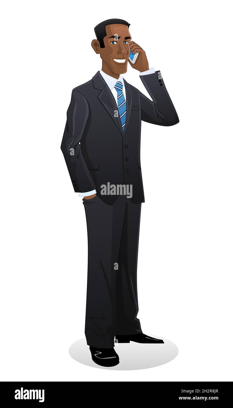 Hand businessman holding mobile Cut Out Stock Images & Pictures - Alamy