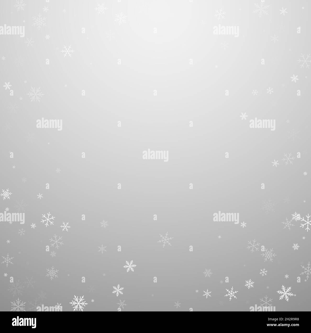 Sparse snowfall Christmas background. Subtle flying snow flakes and ...