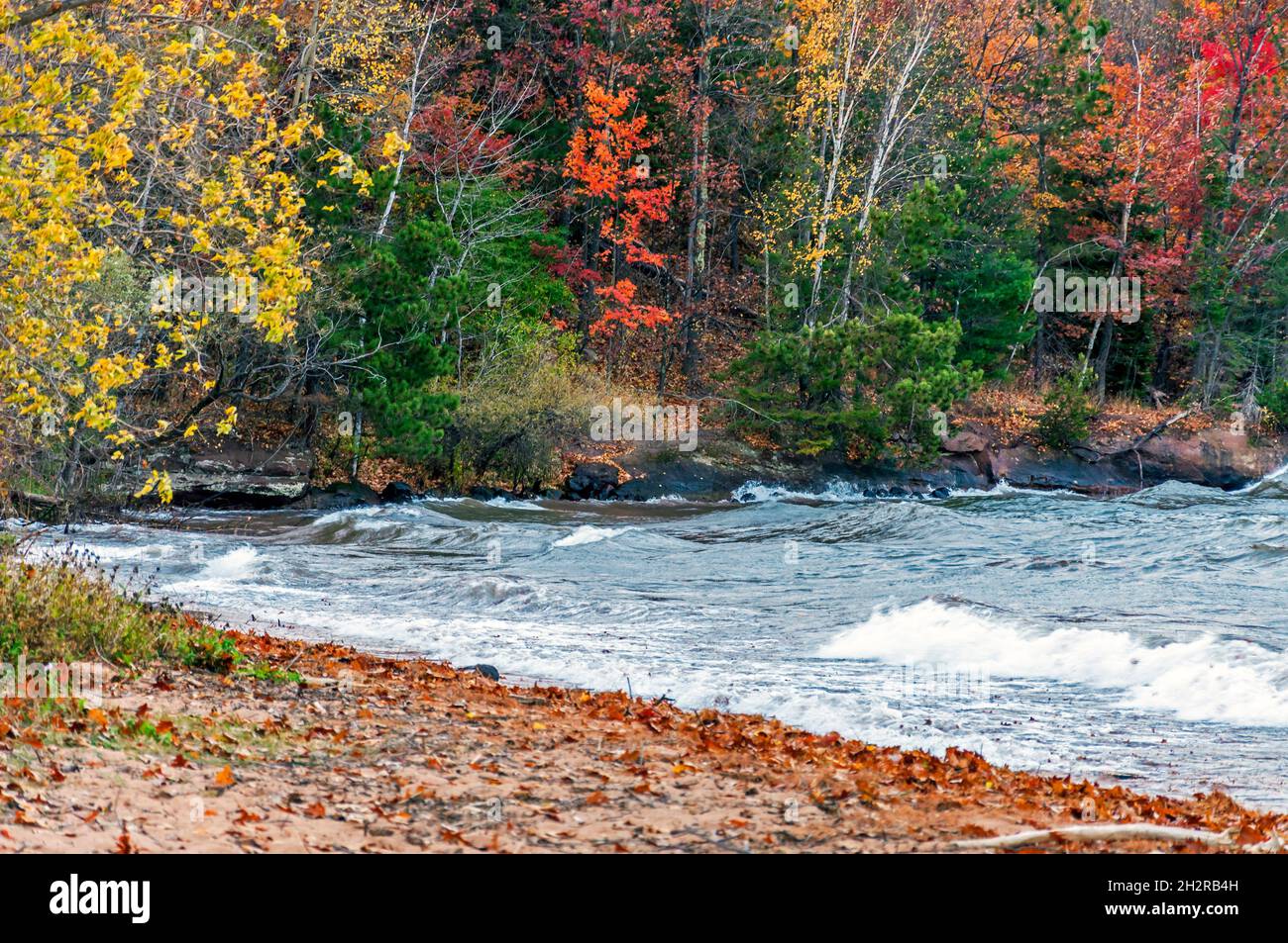 Bayfield, Wisconsin and Lake Superior Stock Photo - Alamy