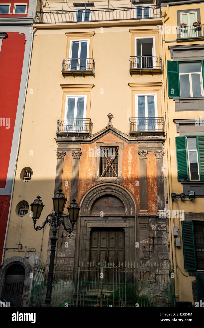 Old buildings in the historical center, Napoli Stock Photo - Alamy