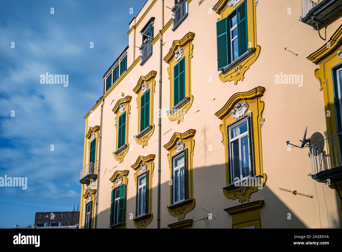 Old buildings in the historical center, Napoli Stock Photo - Alamy