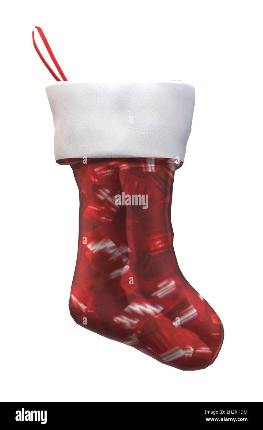 Santa stocking christmas decoration Stock Vector Images - Alamy