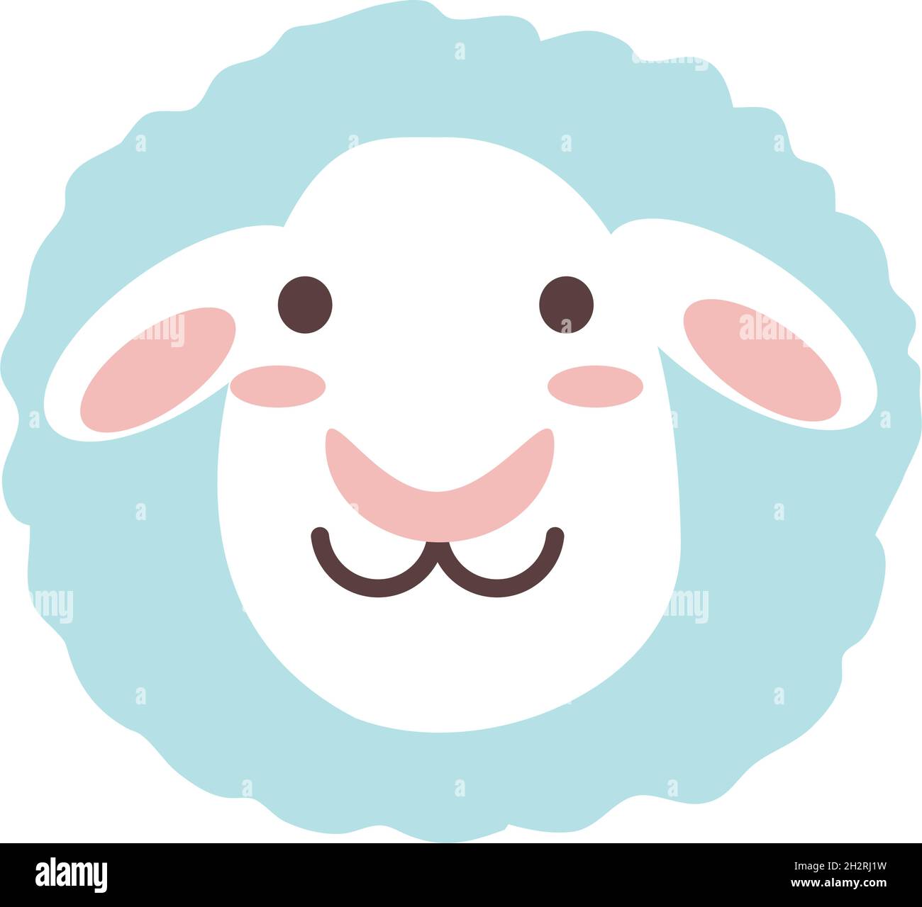 cute sheep face Stock Vector Image & Art - Alamy
