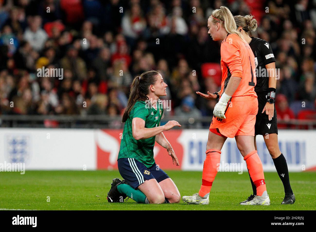 London, UK. 23rd Oct, 2021. Sarah McFadden of Northern Ireland Women ...