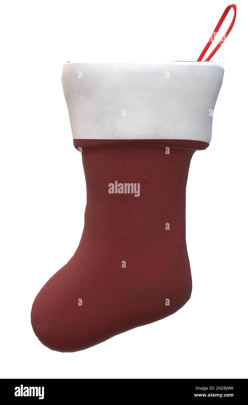 Red Christmas Stocking Decoration Stock Vector Image & Art - Alamy