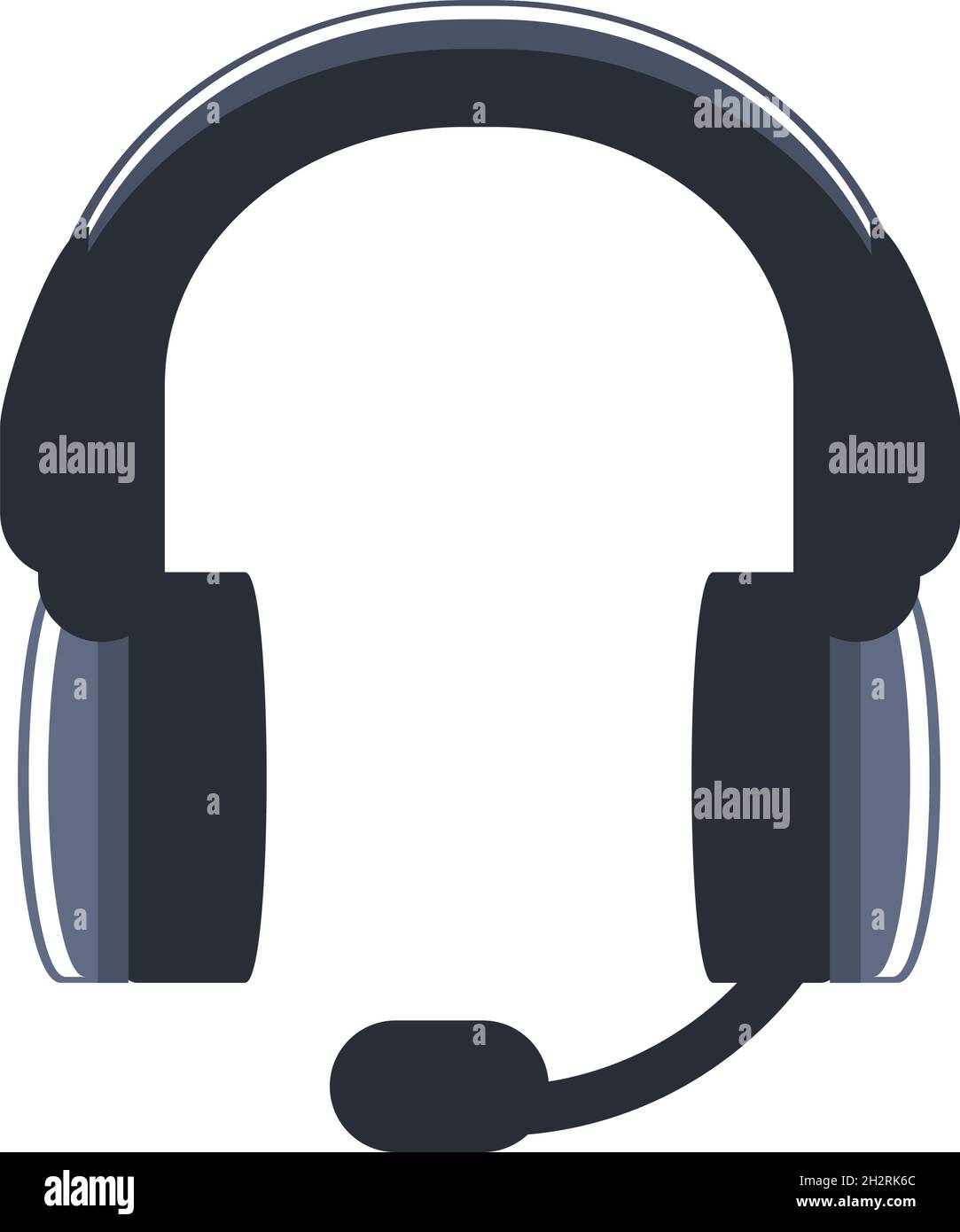 headphone with microphone Stock Vector Image & Art - Alamy