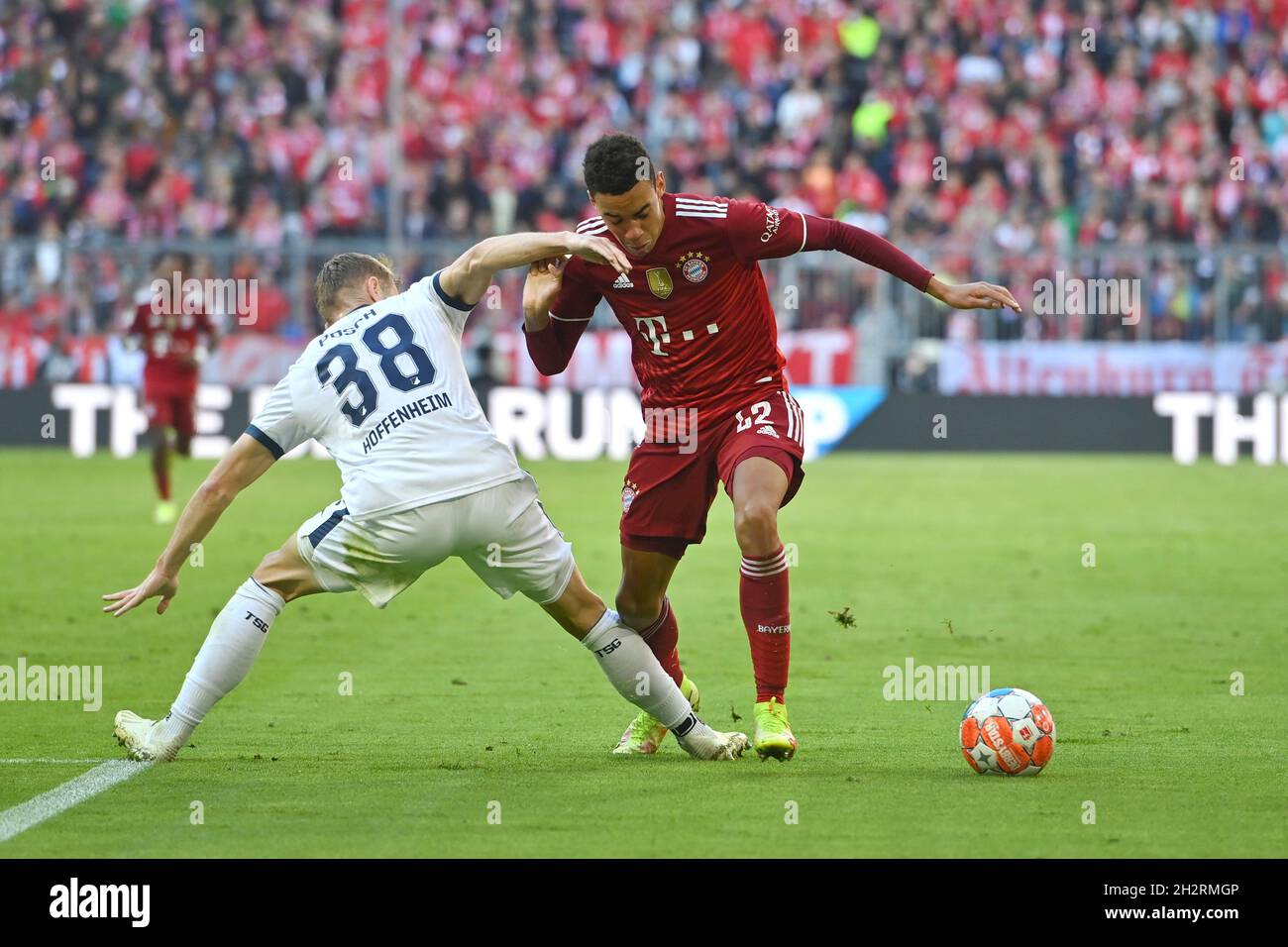Munich, Deutschland. 23rd Oct, 2021. Jamal MUSIALA (FC Bayern Munich ...