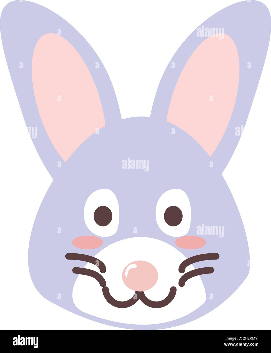 cute rabbit face Stock Vector Image & Art - Alamy