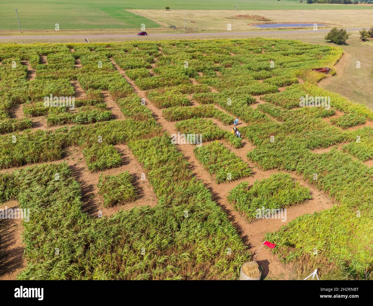 Hay maze aerial hi-res stock photography and images - Alamy