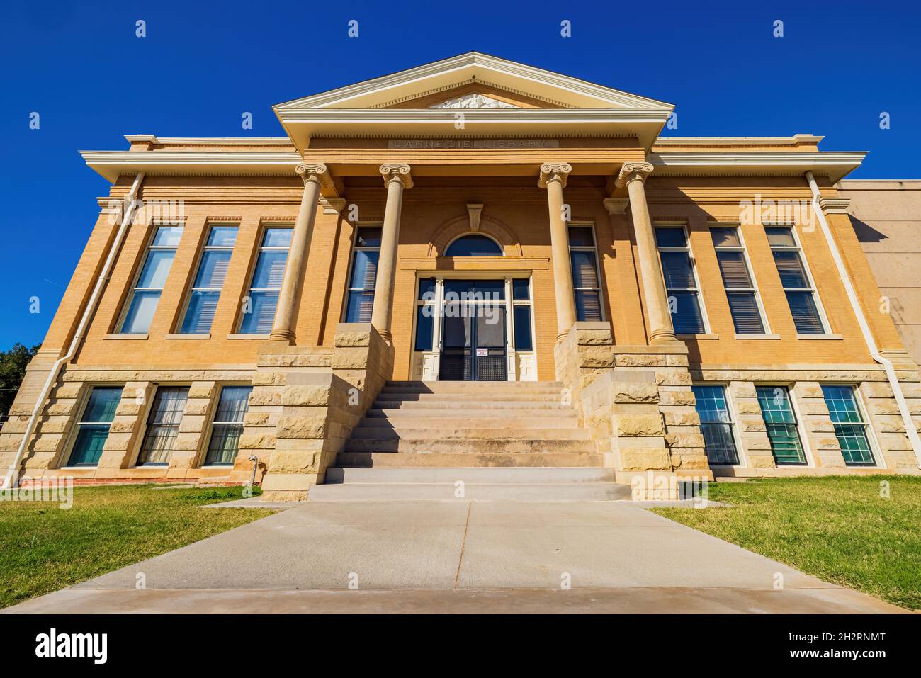 Oklahoma, OCT 20, 2021 - Sunny view of the Carnegie Library Stock Photo ...